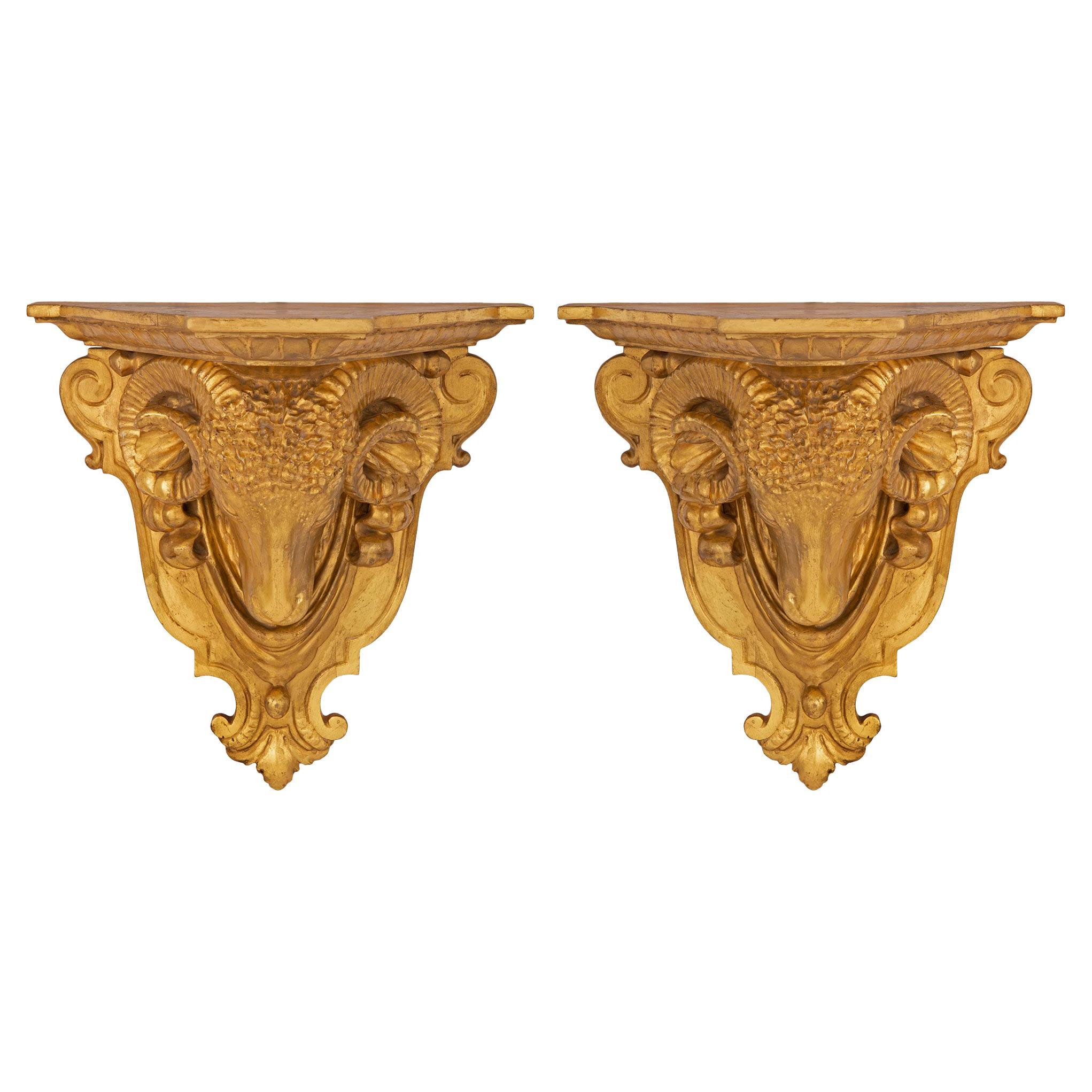 19th C. Monumental Italian Rococo Wall Bracket at 1stDibs