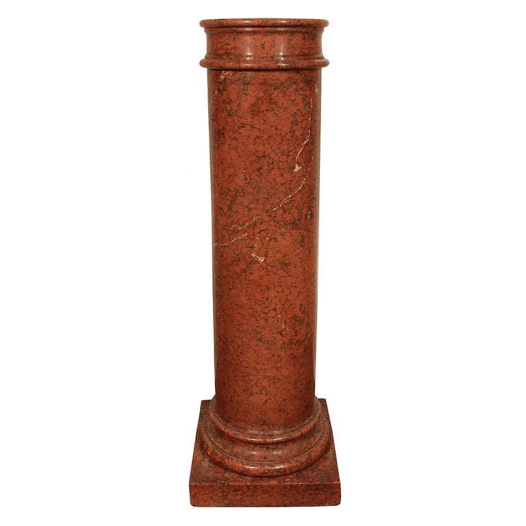 Pair of Italian 19th Century Scagliola Columns For Sale at 1stDibs