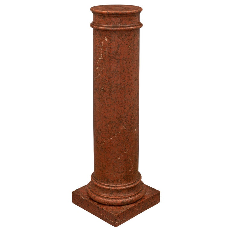 Pair of Italian 19th Century Scagliola Columns For Sale at 1stDibs