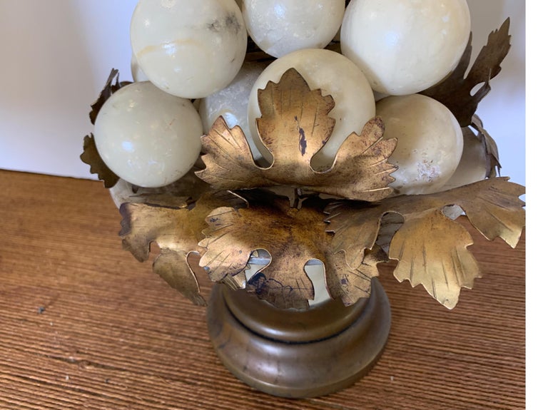 Pair of Italian Alabaster Grape Cluster Form Lamps For Sale at 1stDibs ...