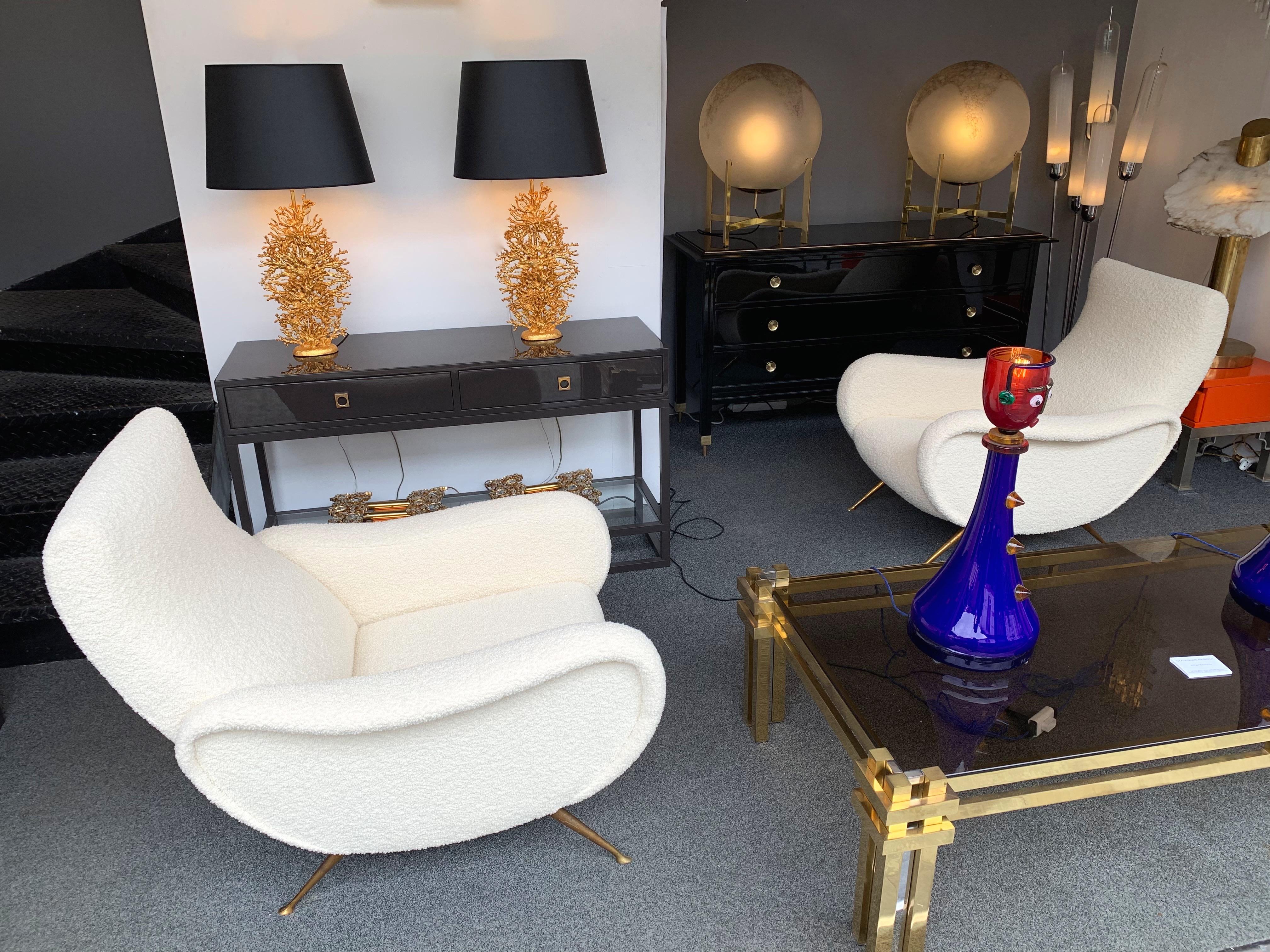 Pair of Italian Armchairs Saluzzo by Carlo Monti for CMG, Italy, 1950s ...