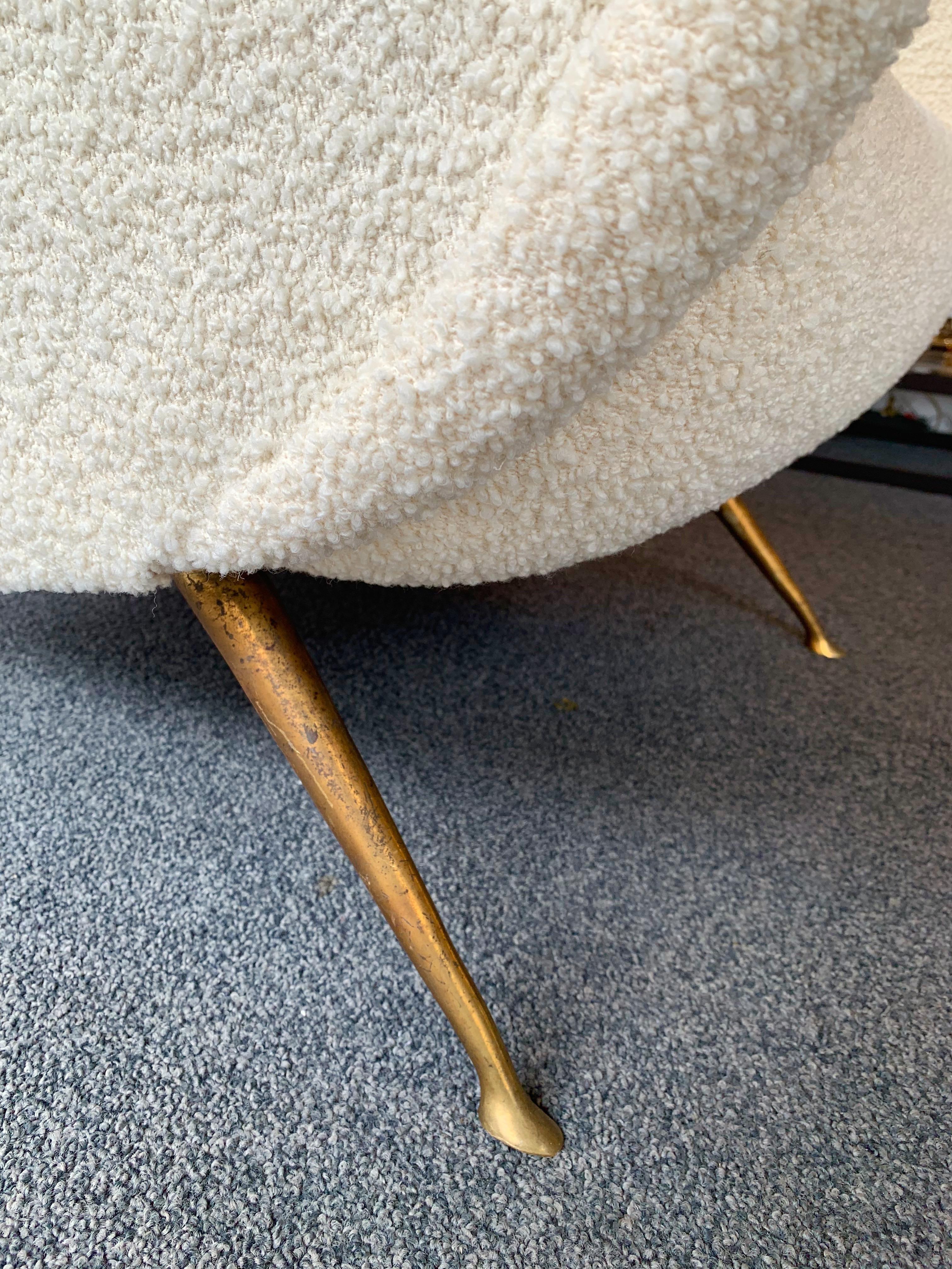 Pair of Italian Armchairs Saluzzo by Carlo Monti for CMG, Italy, 1950s ...