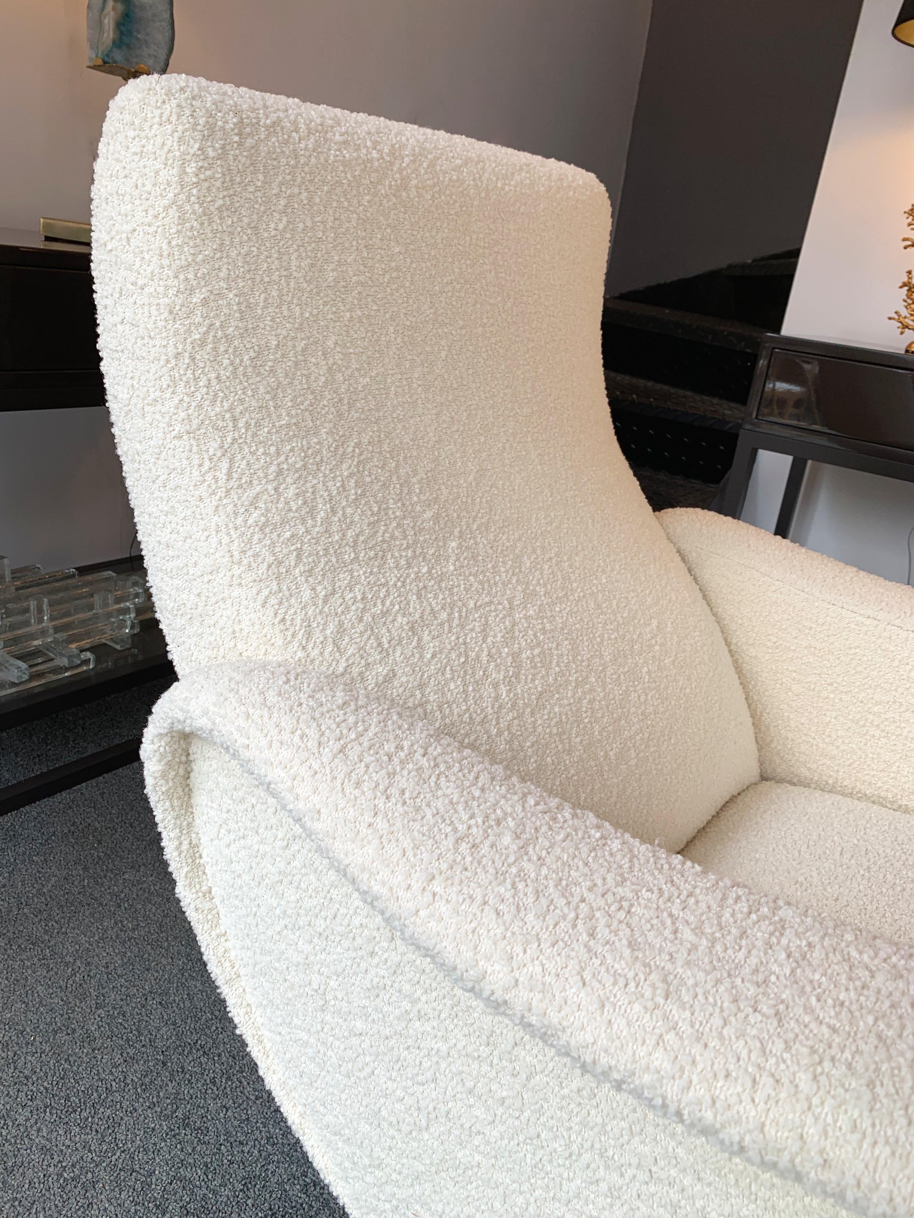 Pair of Italian Armchairs Saluzzo by Carlo Monti for CMG, Italy, 1950s ...