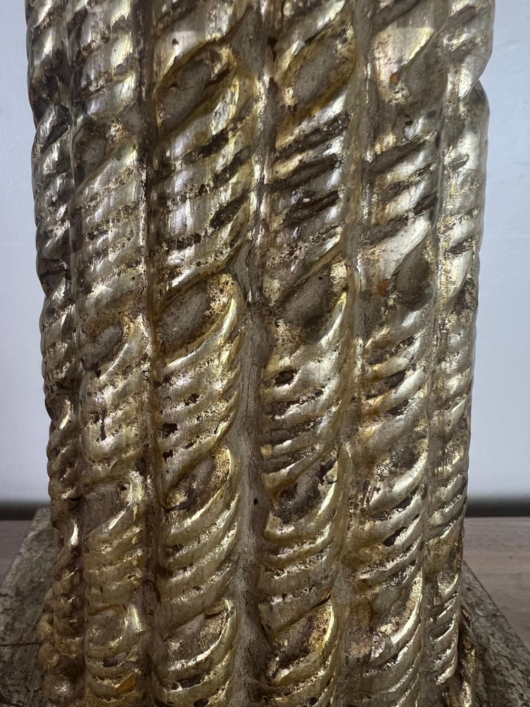 Pair of Italian Borghese Lamps with Parchment Shades For Sale at 1stDibs