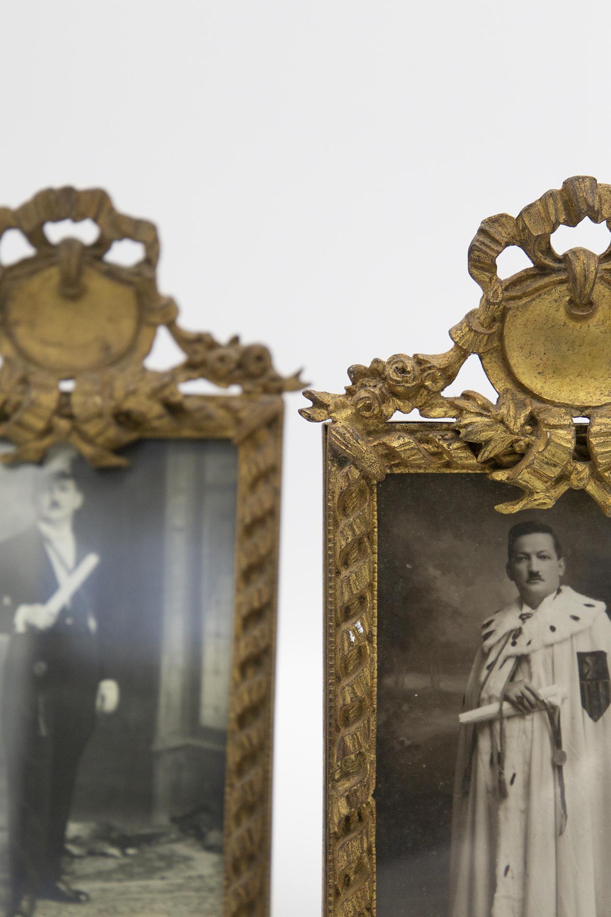 Pair of Italian Bronze Photo Frames at 1stDibs