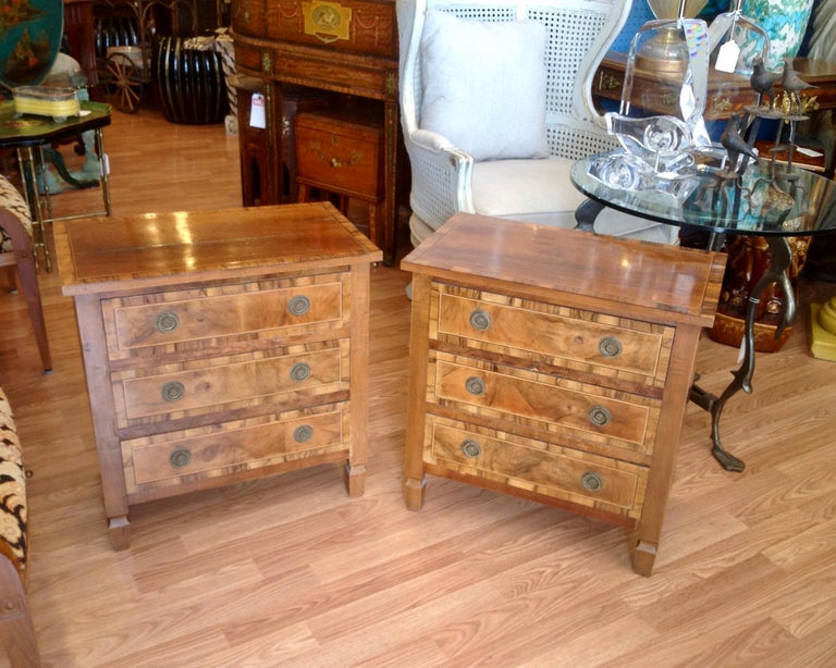 Pair of Italian Chair Side Chests at 1stDibs