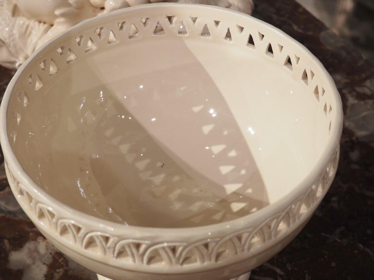 Pair of Italian Creamware Fruit Topiaries, 1960s at 1stDibs