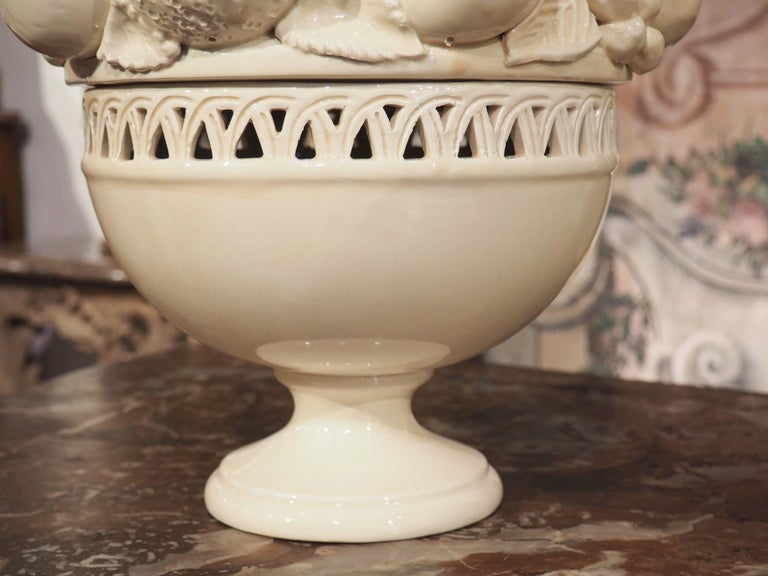 Pair of Italian Creamware Fruit Topiaries, 1960s at 1stDibs