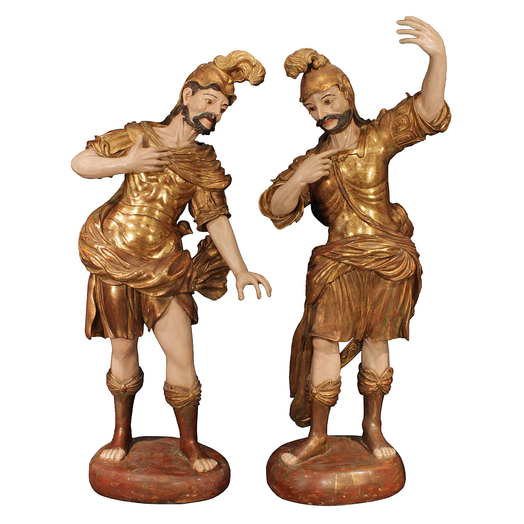 Carved and Painted Folk Art Statue of Early 19th Century British Naval ...