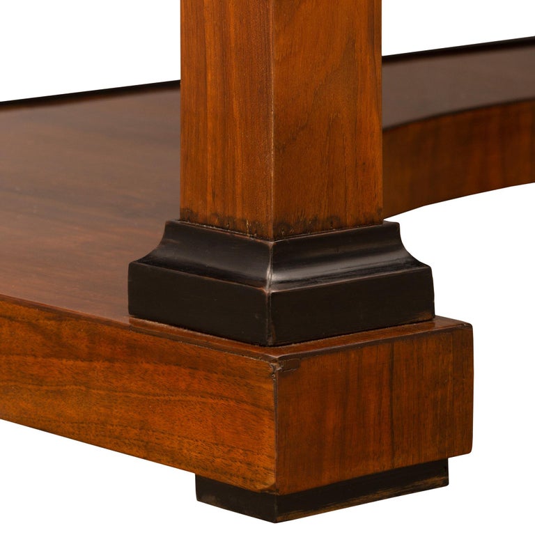 Pair of Italian Early 19th Century Walnut Consoles For Sale at 1stDibs