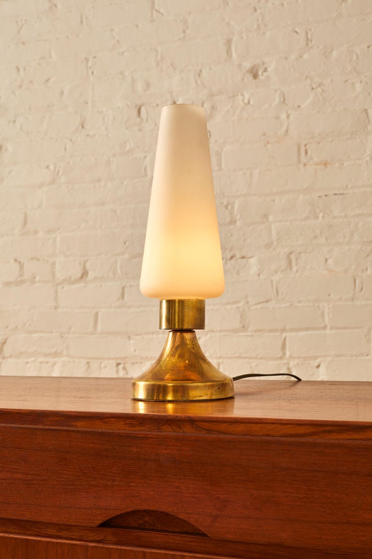 Pair of Italian Fluted Table Lamps For Sale at 1stDibs