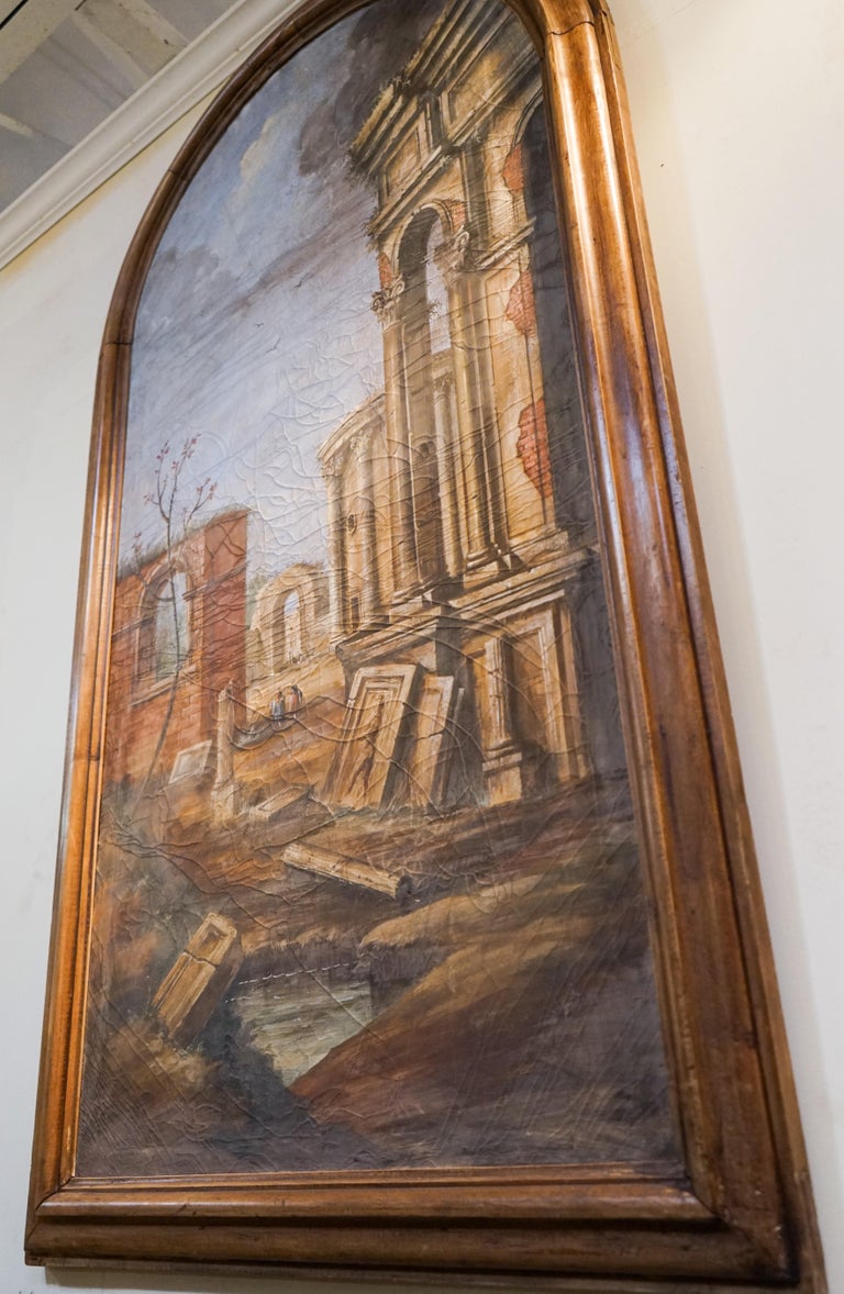 Pair of Italian Fresco Paintings For Sale at 1stdibs