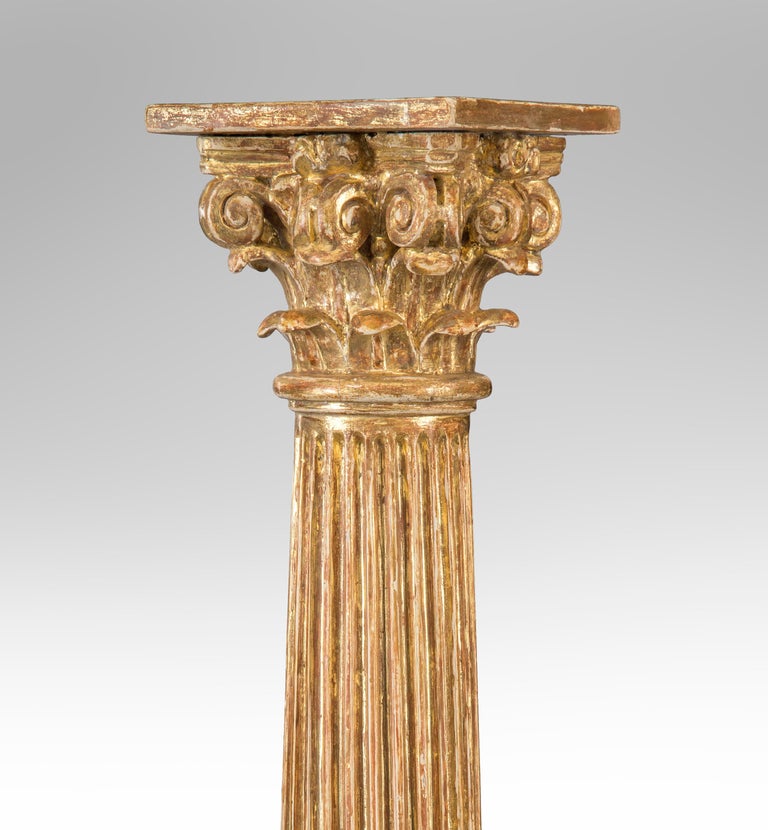 Pair of Italian Giltwood Classical Columns at 1stDibs | italian columns