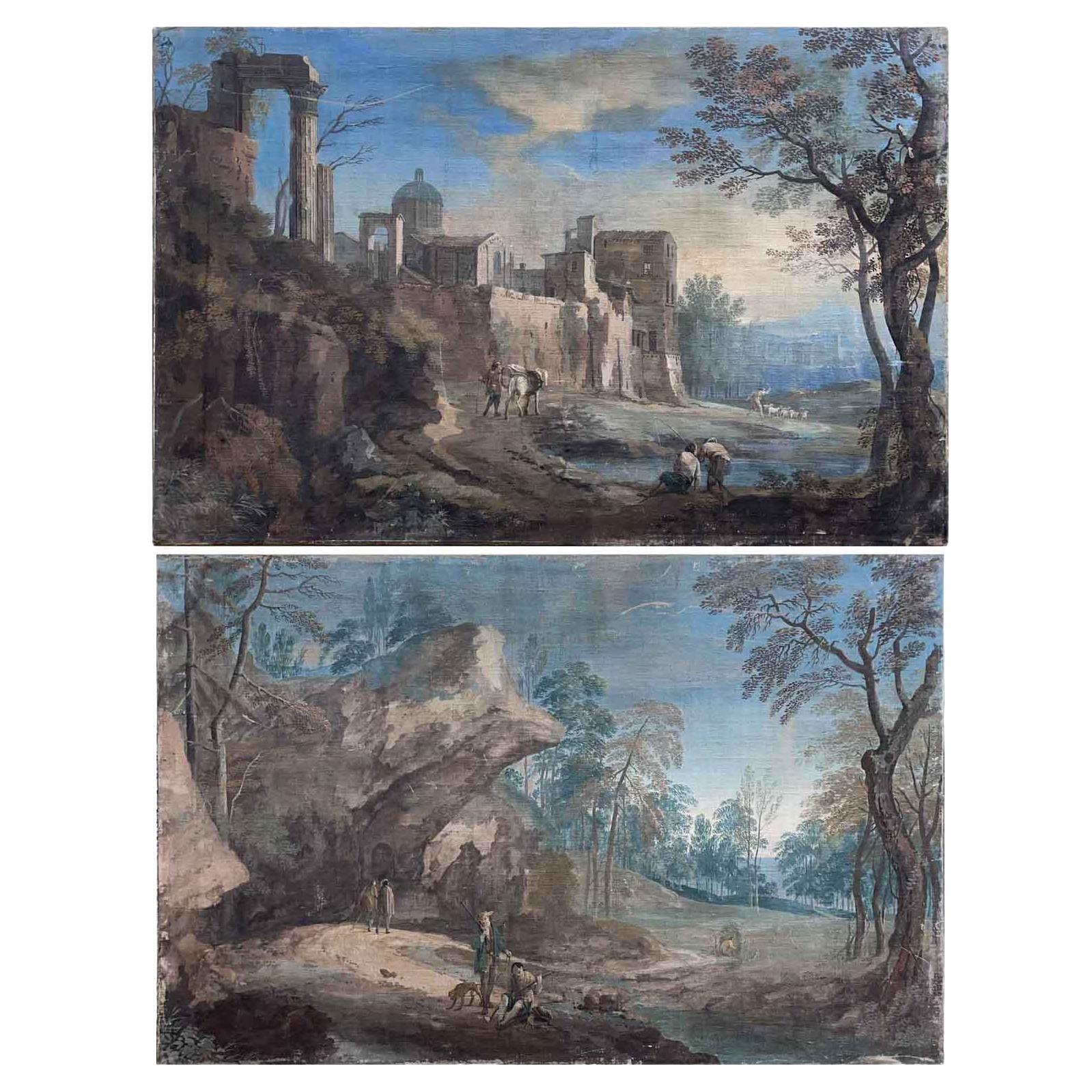 Tempera Panel on Canvas Tiepolo Style Age 800 at 1stDibs