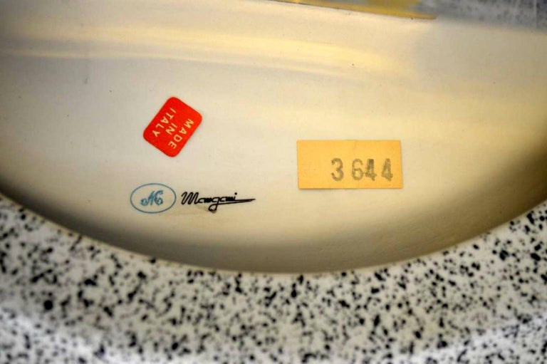 Pair of Italian Mangani Ceramic Pedestal Bowls at 1stDibs