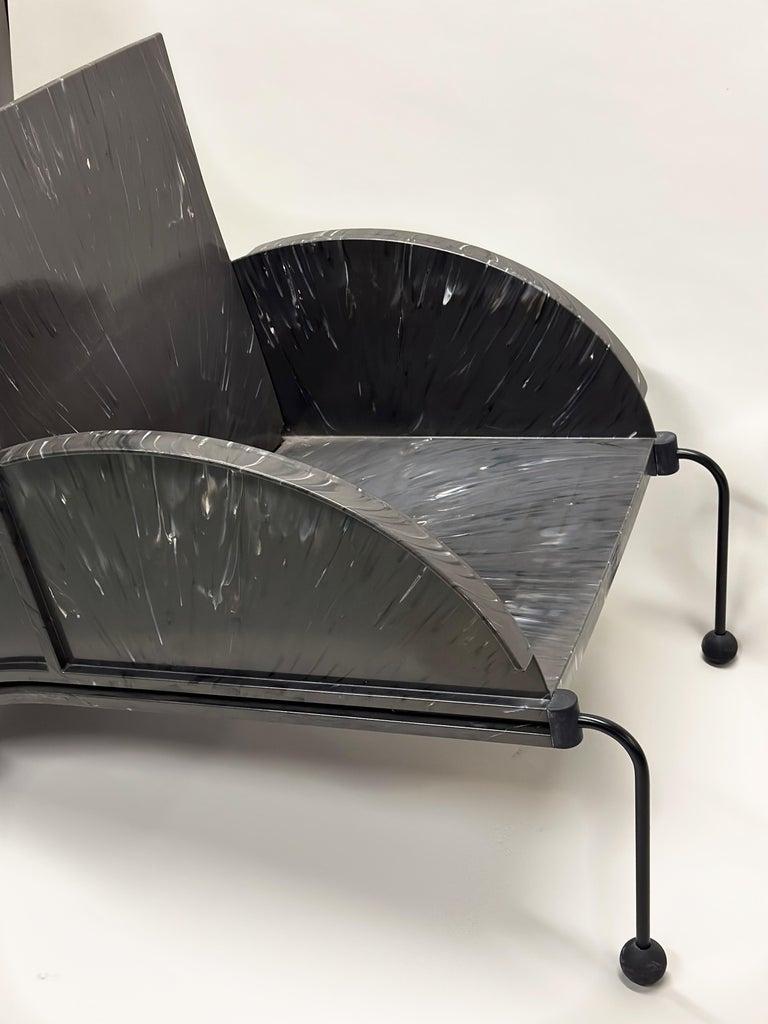 Pair of Italian 'Memphis Design' Lounge / Garden Chairs by Castelli ...