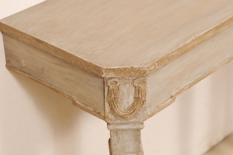 Pair of Italian Mid-20th Century Cute Sized Painted Wood Wall Console ...