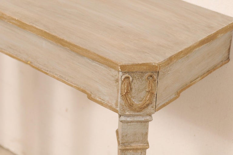 Pair of Italian Mid-20th Century Cute Sized Painted Wood Wall Console ...