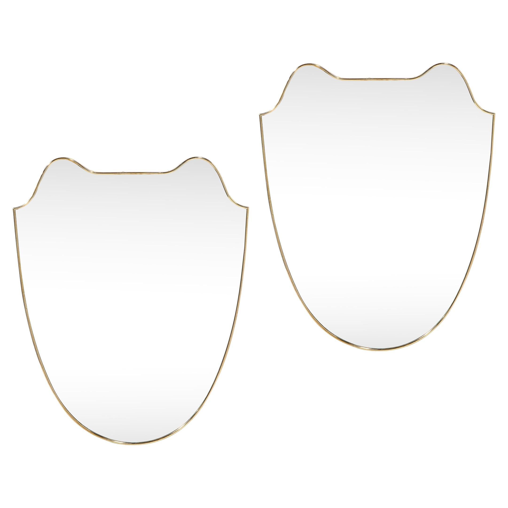 Italian Shield Mirror at 1stDibs