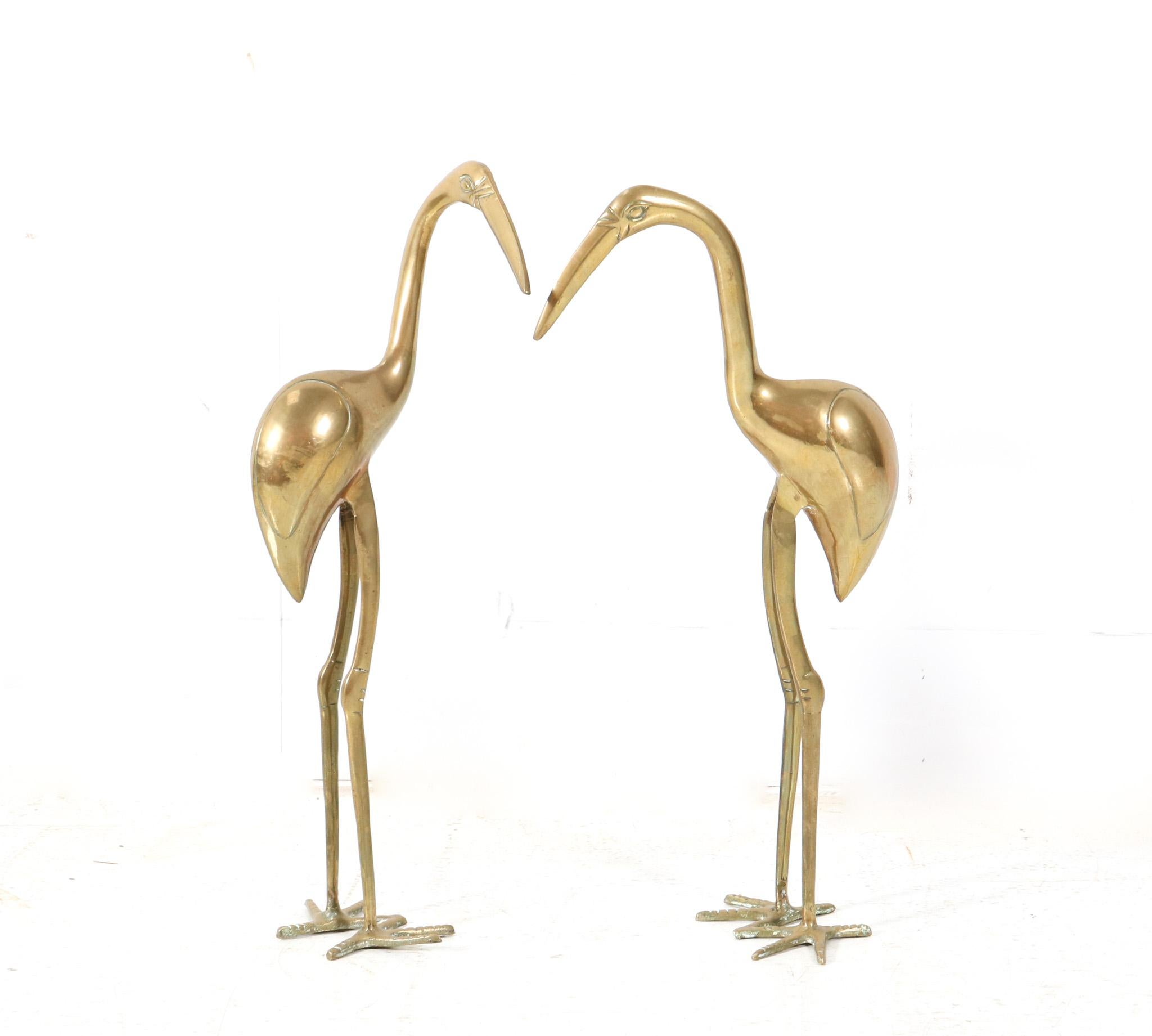 Pair of Italian Mid-Century Modern Flamingo Sculptures, 1970s For Sale ...