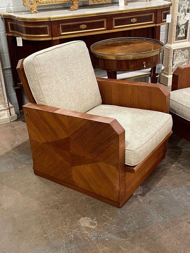 Pair of Italian Mid-Century Reclining Club Chairs For Sale at 1stDibs