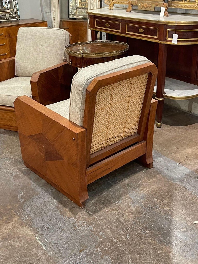 Pair of Italian Mid-Century Reclining Club Chairs For Sale at 1stDibs