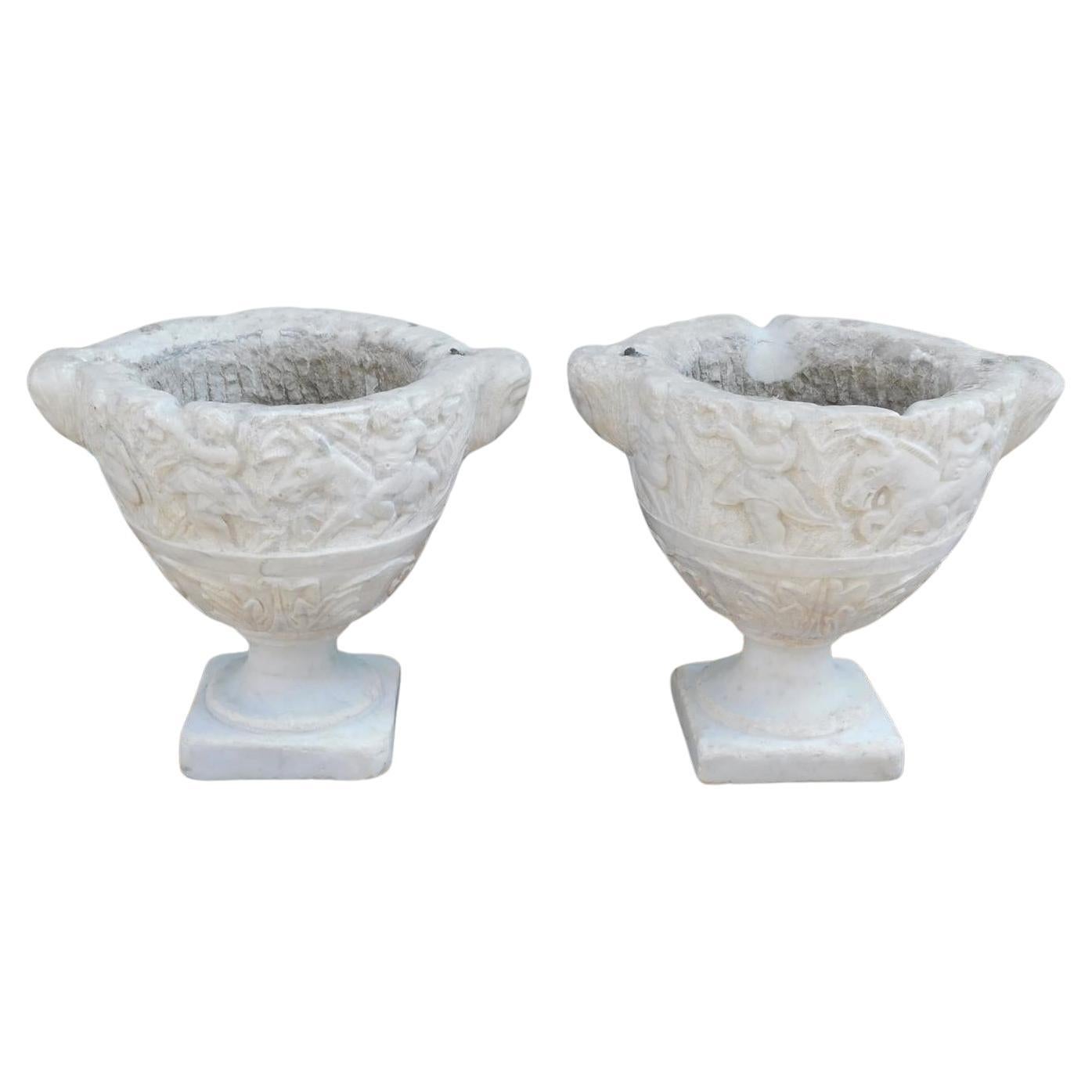 Italian Neoclassical Marble Ribbon and Swag Architectural Cornice ...