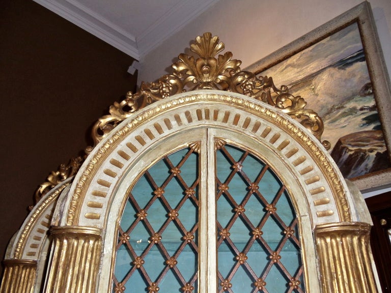 Pair of Italian Neoclassical Library Cabinets or Bookcases at 1stDibs