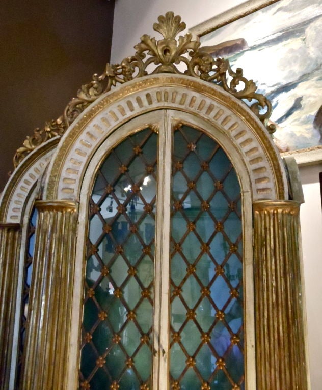 Pair of Italian Neoclassical Library Cabinets or Bookcases at 1stDibs