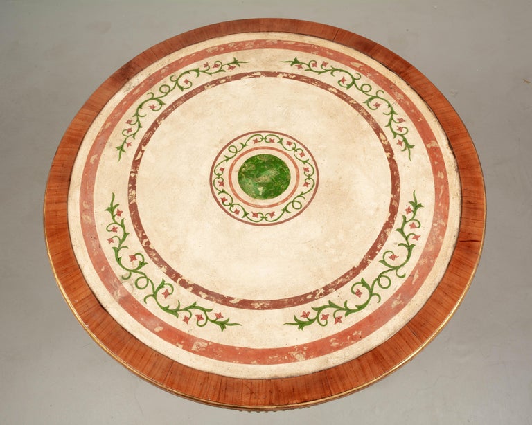 Pair of Italian Neoclassical Scagliola Top Center Tables For Sale at ...