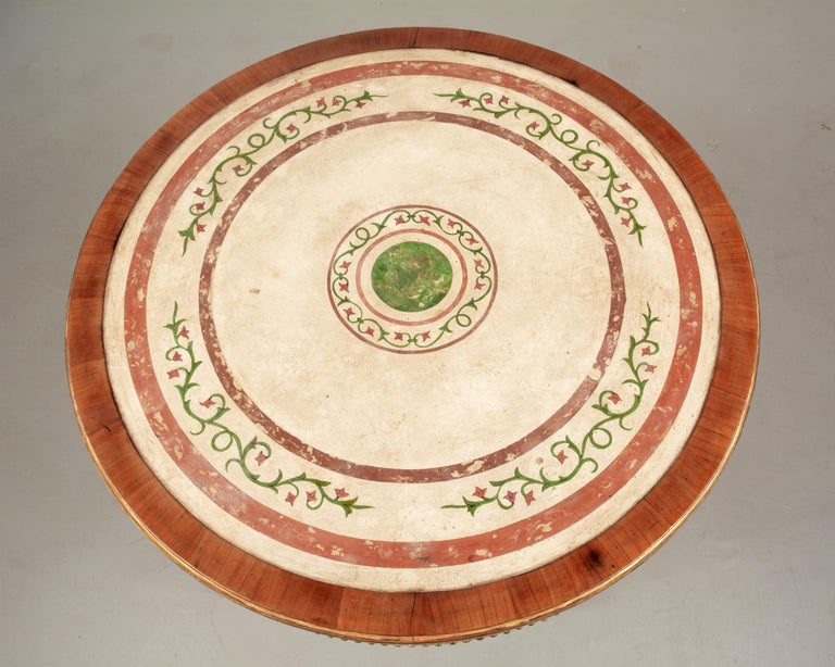 Pair of Italian Neoclassical Scagliola Top Center Tables For Sale at ...