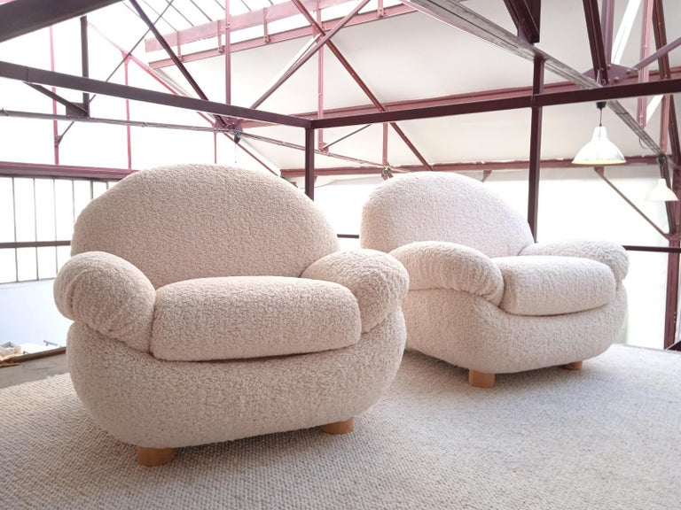 Pair of Italian Pacha Armchairs, 70s at 1stDibs