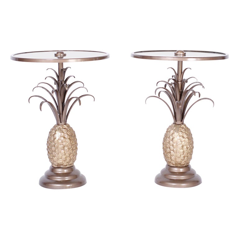 Pair of Italian Pineapple Tables or Stands at 1stDibs