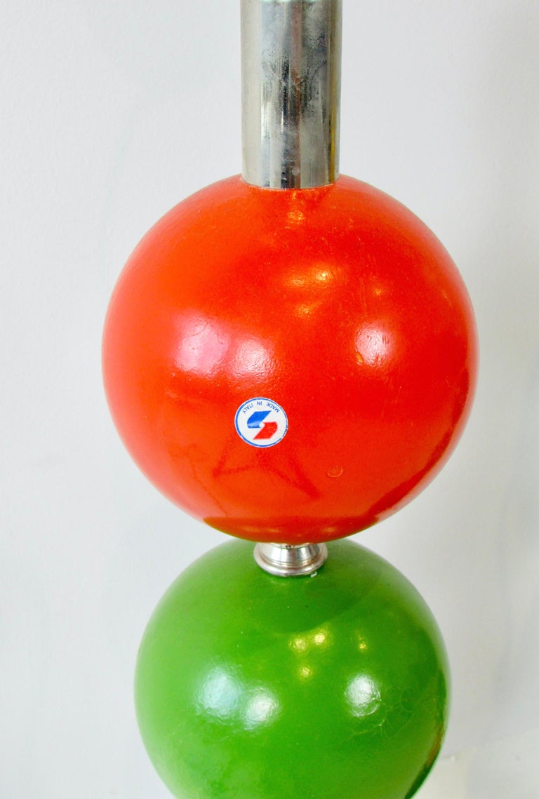 Pair of Italian Red Green Blue and Yellow Stacked Juggling Balls Table ...