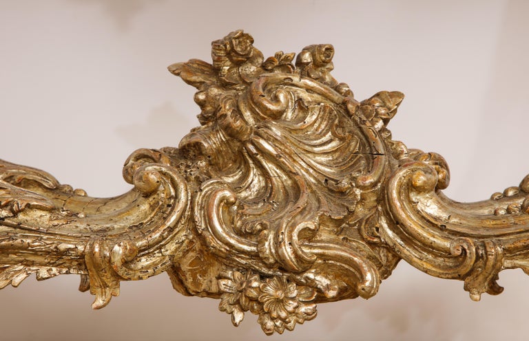 Pair of Italian Rococo Silver Gilt Consoles For Sale at 1stDibs