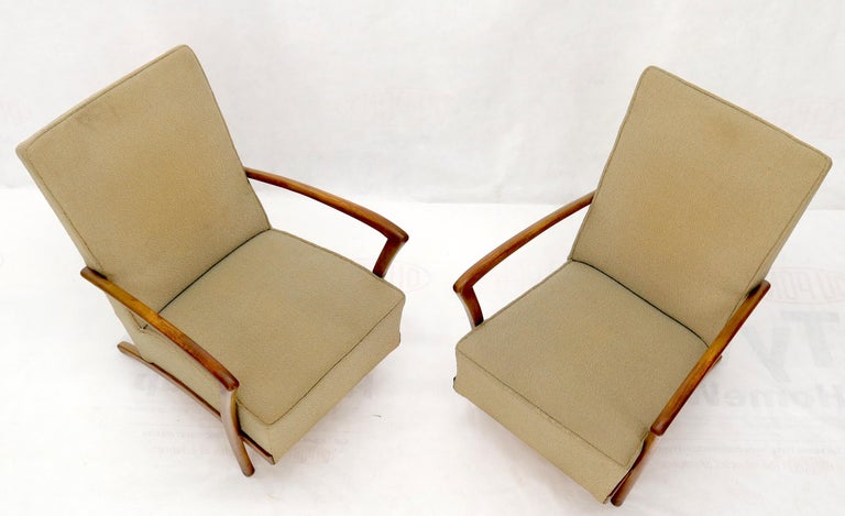 Pair of Italian Spring Loaded Seats Lounge Chairs at 1stDibs | spring ...