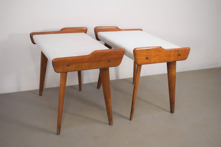 Pair of Italian Stools, 1950s For Sale at 1stDibs