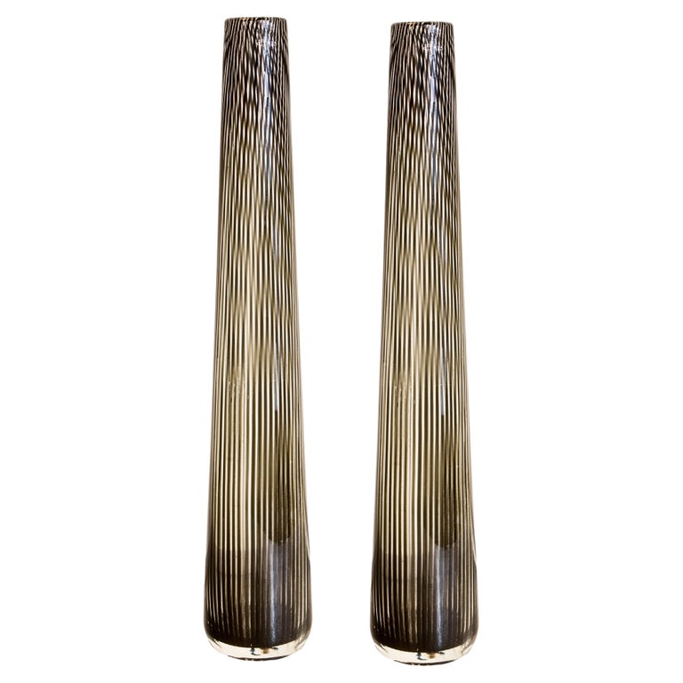 Pair of Italian Vases in Murano, 1970 For Sale at 1stDibs