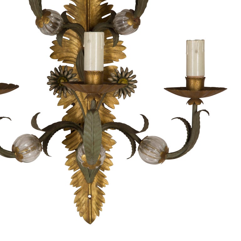 Pair of Italian Wall Sconces at 1stDibs