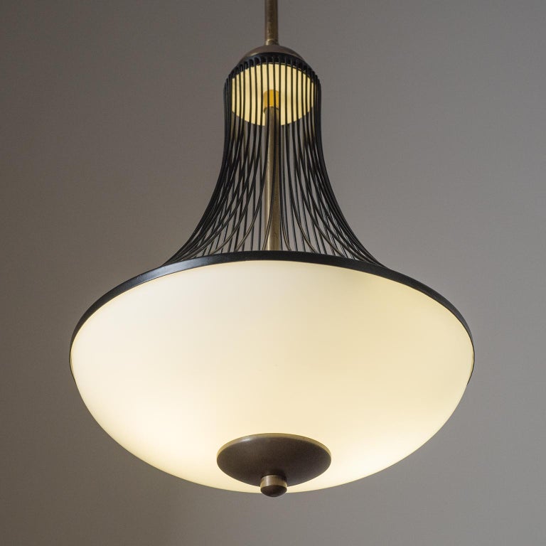 Pair of Italian Wire Pendants, 1950s at 1stDibs