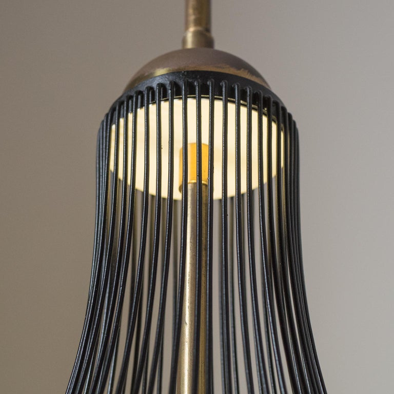 Pair of Italian Wire Pendants, 1950s at 1stDibs