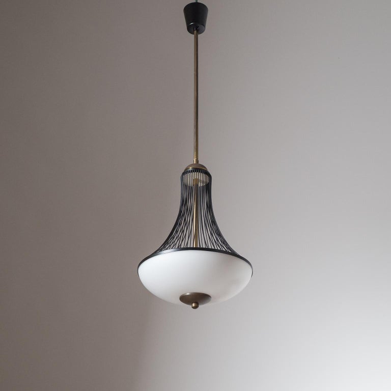 Pair of Italian Wire Pendants, 1950s at 1stDibs