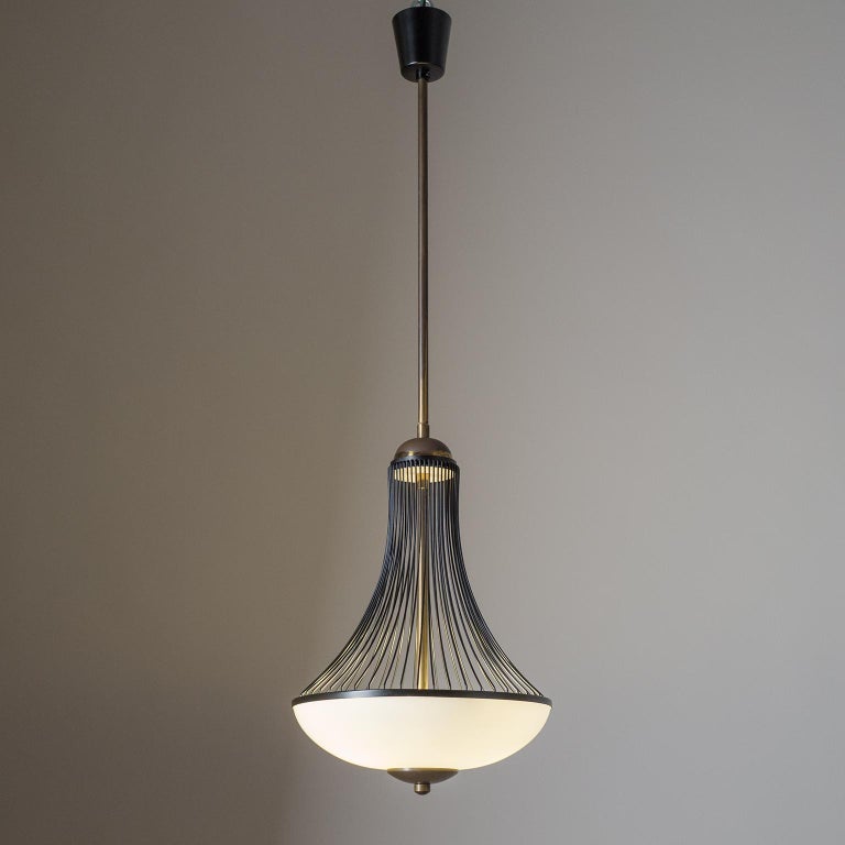 Pair of Italian Wire Pendants, 1950s at 1stDibs