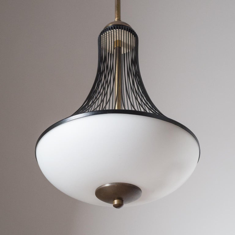 Pair of Italian Wire Pendants, 1950s at 1stDibs