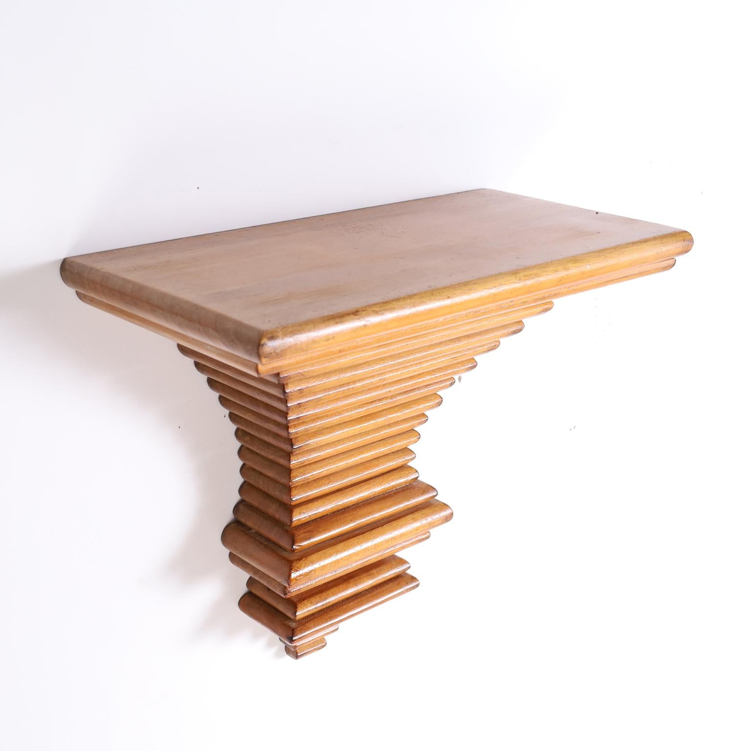 Pair of Italian Wood Architectural Wall Brackets at 1stDibs
