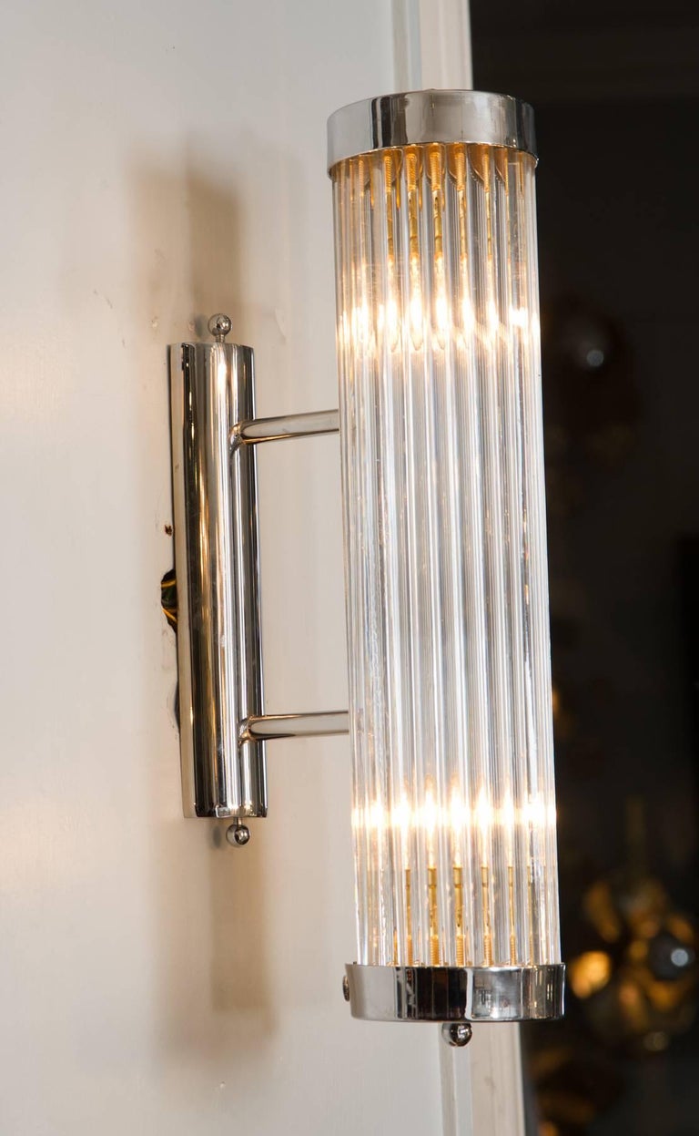 Pair of Italian Chrome Arm Wall Lights For Sale at 1stDibs | chrome ...