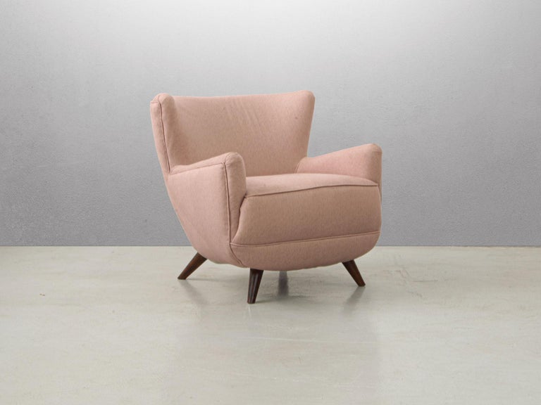 Pair of Hardwood Armchairs by Móveis Teperman, Brazilian Mid-Century ...