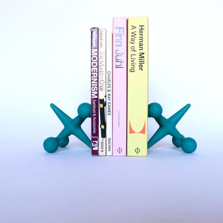 Pair of Jack Jax Bookends by Bill Curry for Design Line at 1stDibs