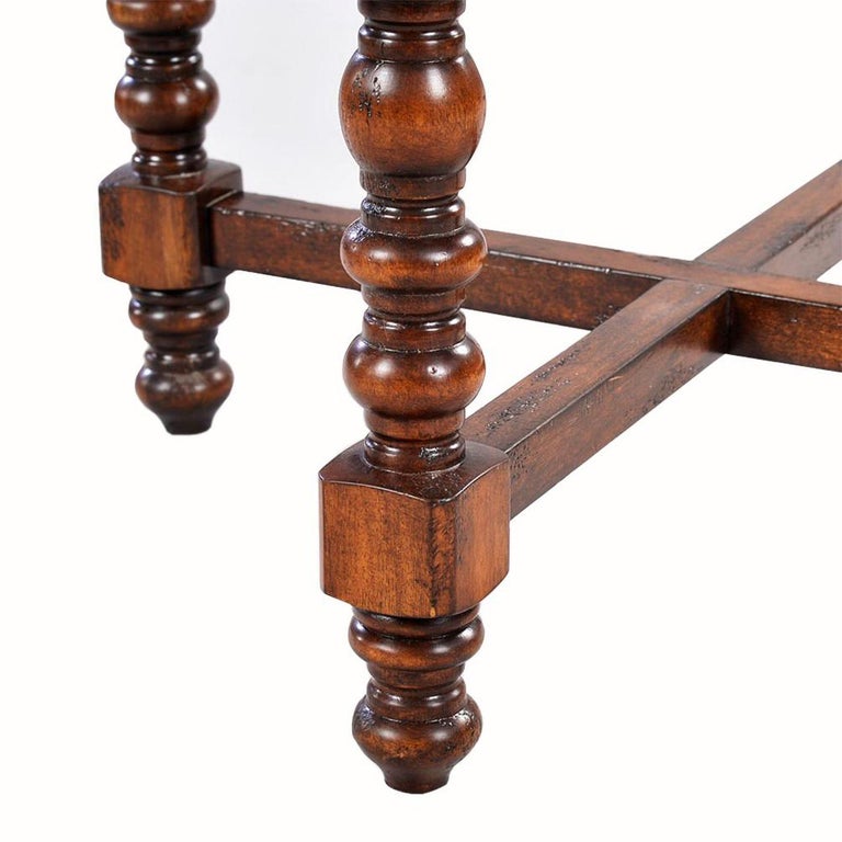 Pair of Jacobean Round Side Tables For Sale at 1stDibs