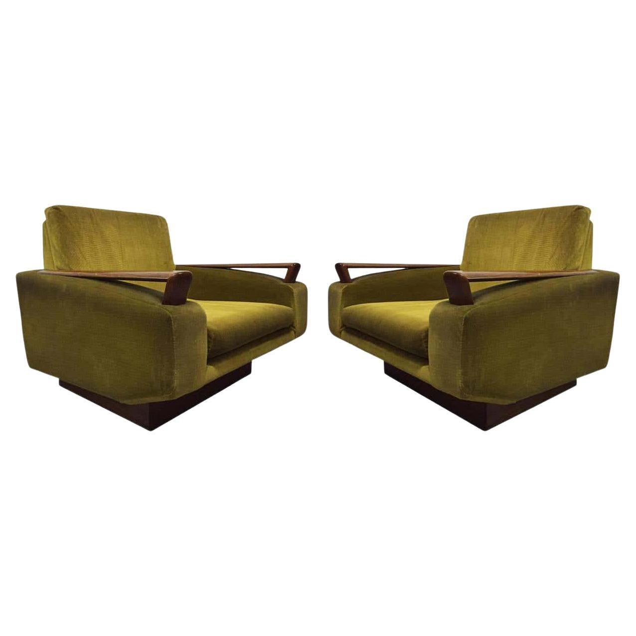 Jacques Adnet Style Woven Basket Chairs at 1stDibs